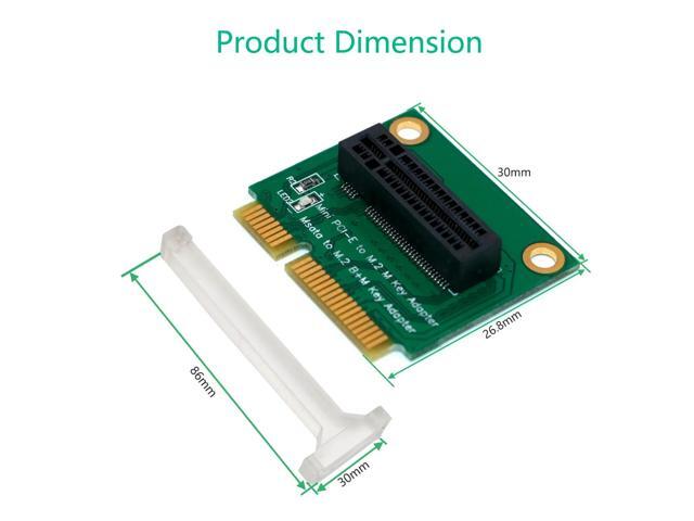 Click here for M.2 NGFF (M+B Key) to Mini PCIe/mSATA Adapter - SS... prices