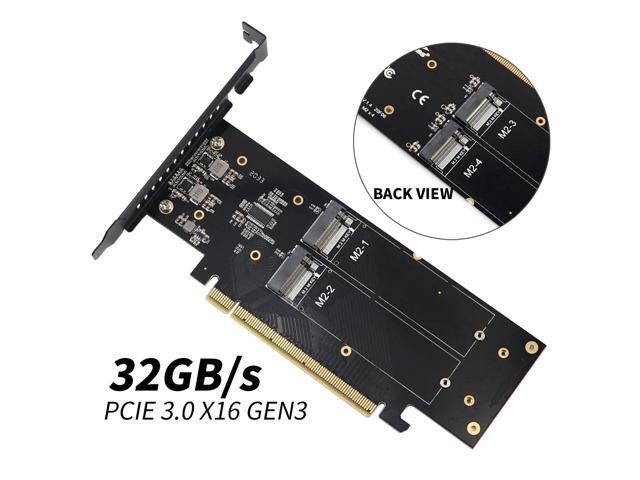Click here for PCIe to M2 adapter PCIe X16 4 port M2 NVME M Key S... prices