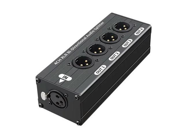 Click here for Audio Signal Splitter 1X4 XLR Balanced 1 Input 4 O... prices