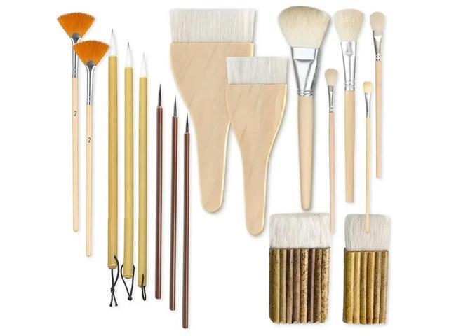 Click here for For Pottery Glaze& Painting Brush Set(17-Piece)  W... prices