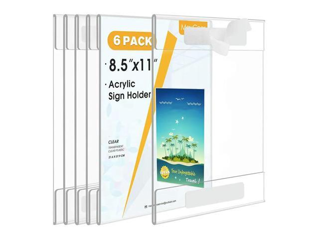 Click here for Acrylic Wall Mount Sign Holder 8.5 X 11  6-Pack De... prices