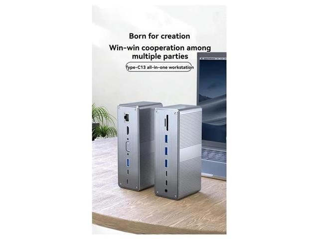 Click here for Desktop USB-C 3.0 13 In 1 Hub Docking Station Mult... prices