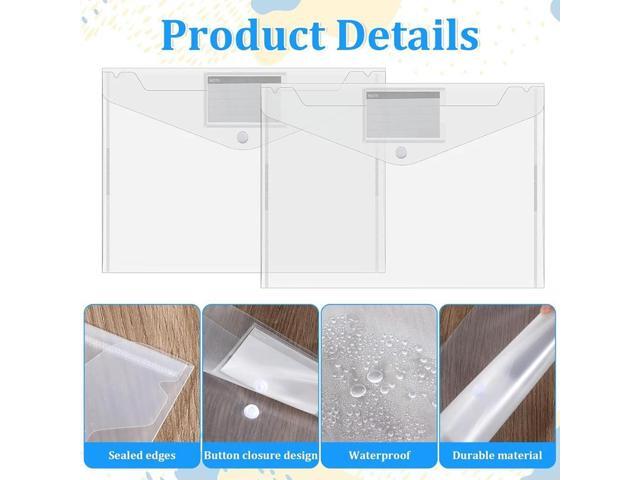 Click here for 50 Pcs Plastic Envelopes File Folders With Snap Bu... prices