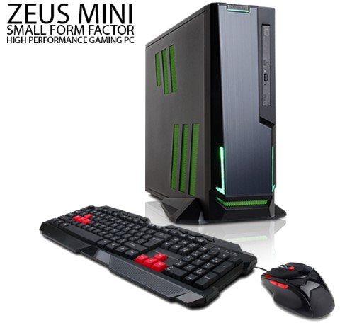 CyberpowerPC Desktop PC Zeus Mini H100 ZMH100 Intel Core i3-4330 8GB ...