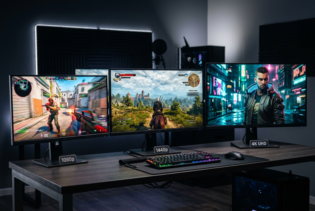 Gaming Monitor Resolutions Explained: 1080p vs 1440p vs 4K (2026 Guide ...