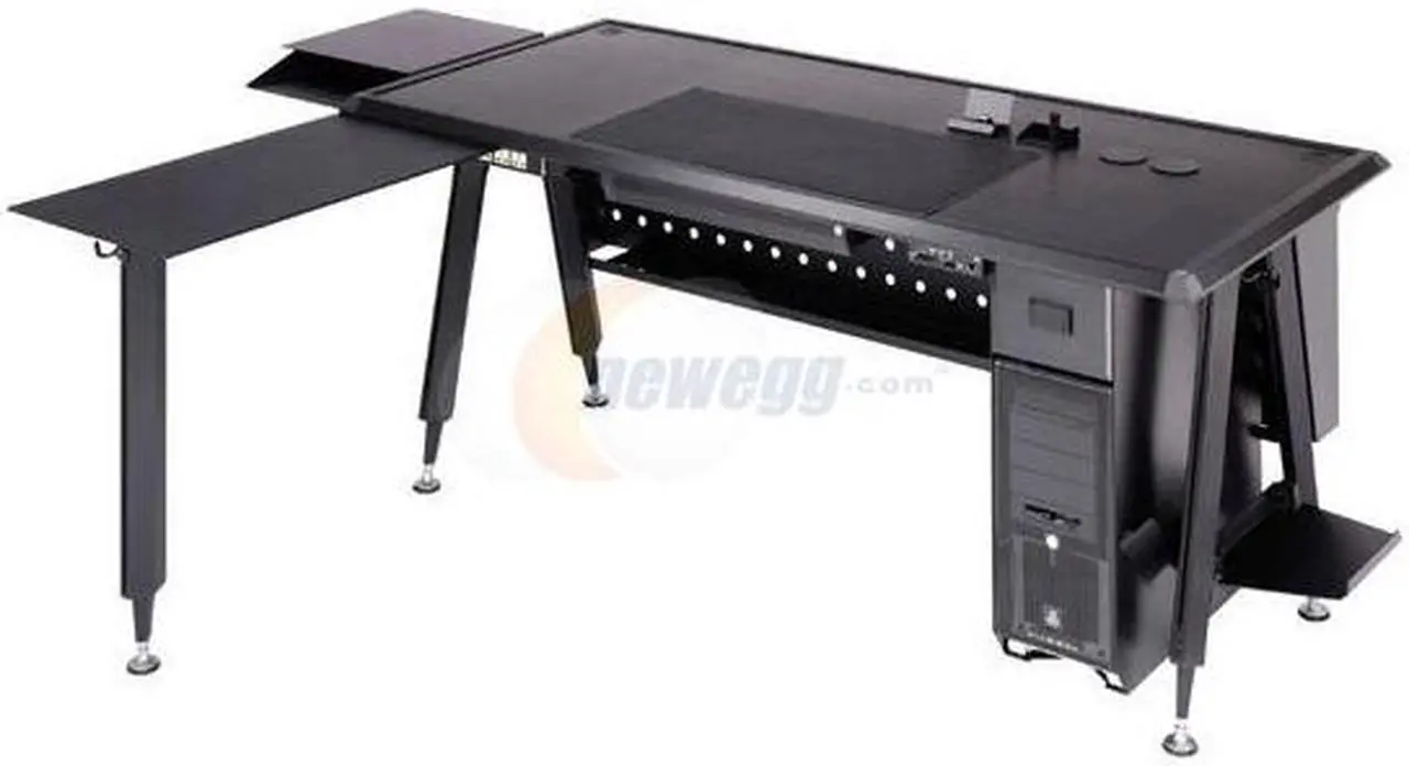 LIAN LI F1B (bx3) Black Aluminum PC desk series - Newegg.com
