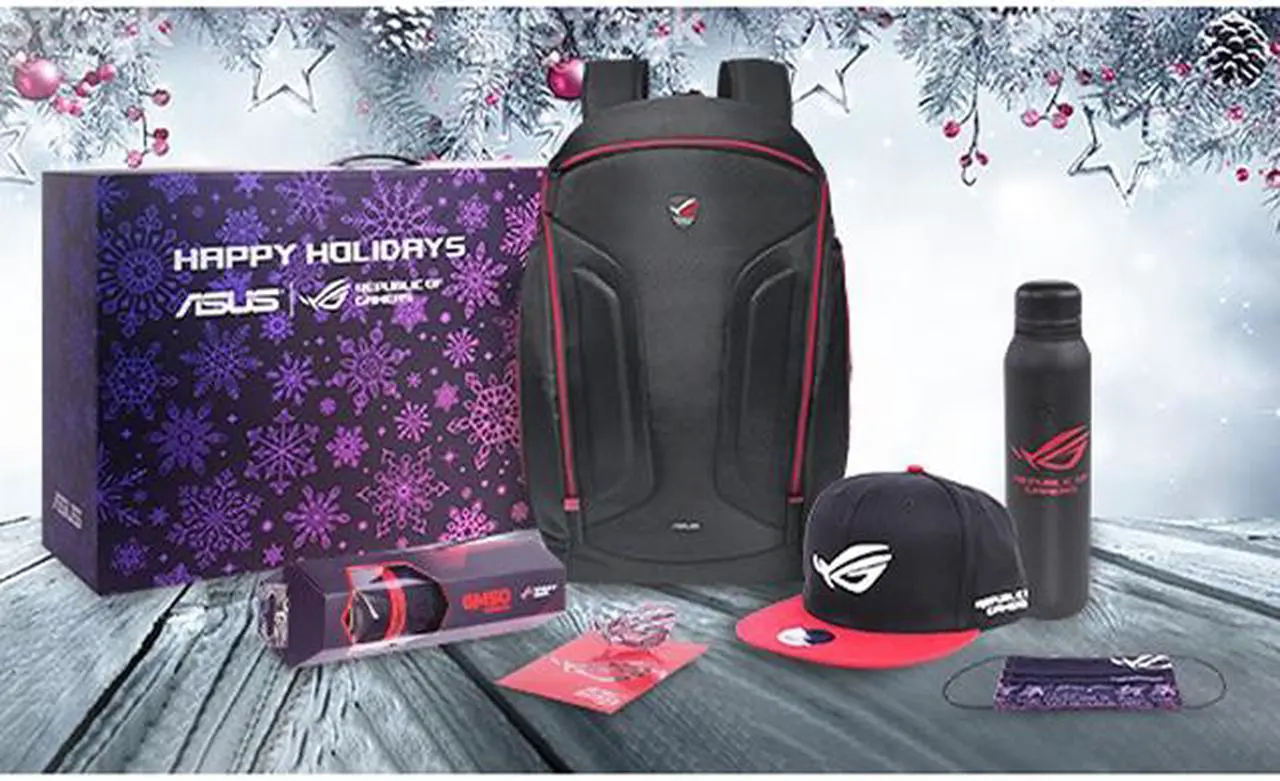 ASUS Special Edition Holiday Giftpack A - 17" Gaming Backpack, ROG ...