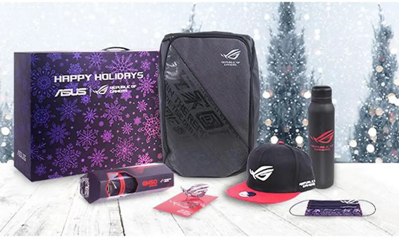 ASUS Special Edition Holiday Giftpack B - 15" Gaming Backpack, ROG ...