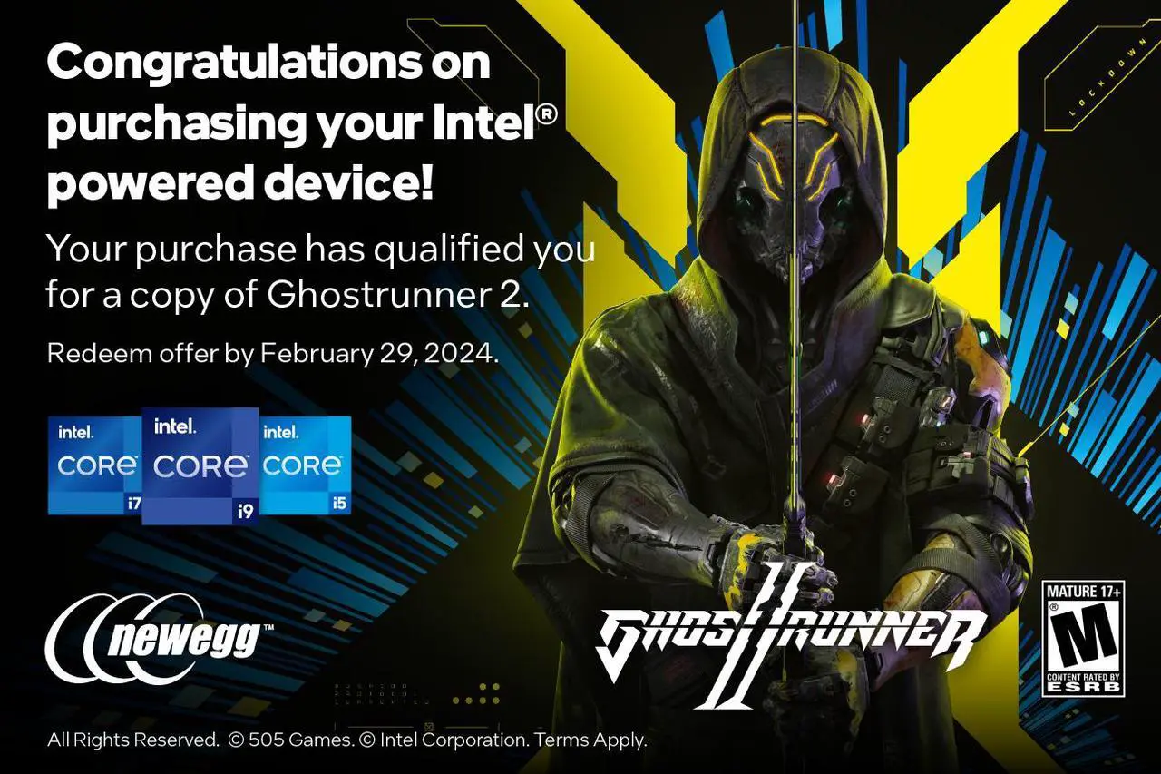 Intel Gift Game Code - Ghostrunner 2 - Newegg.com