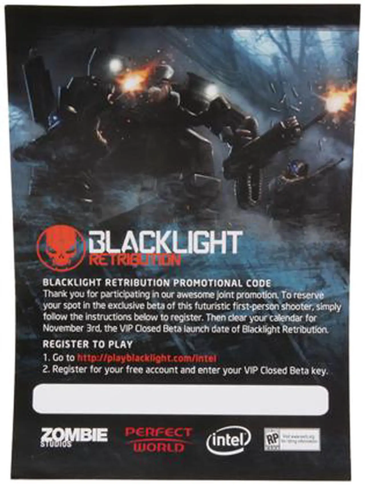 Intel Gift - Blacklight: Retribution (Beta) - Newegg.com