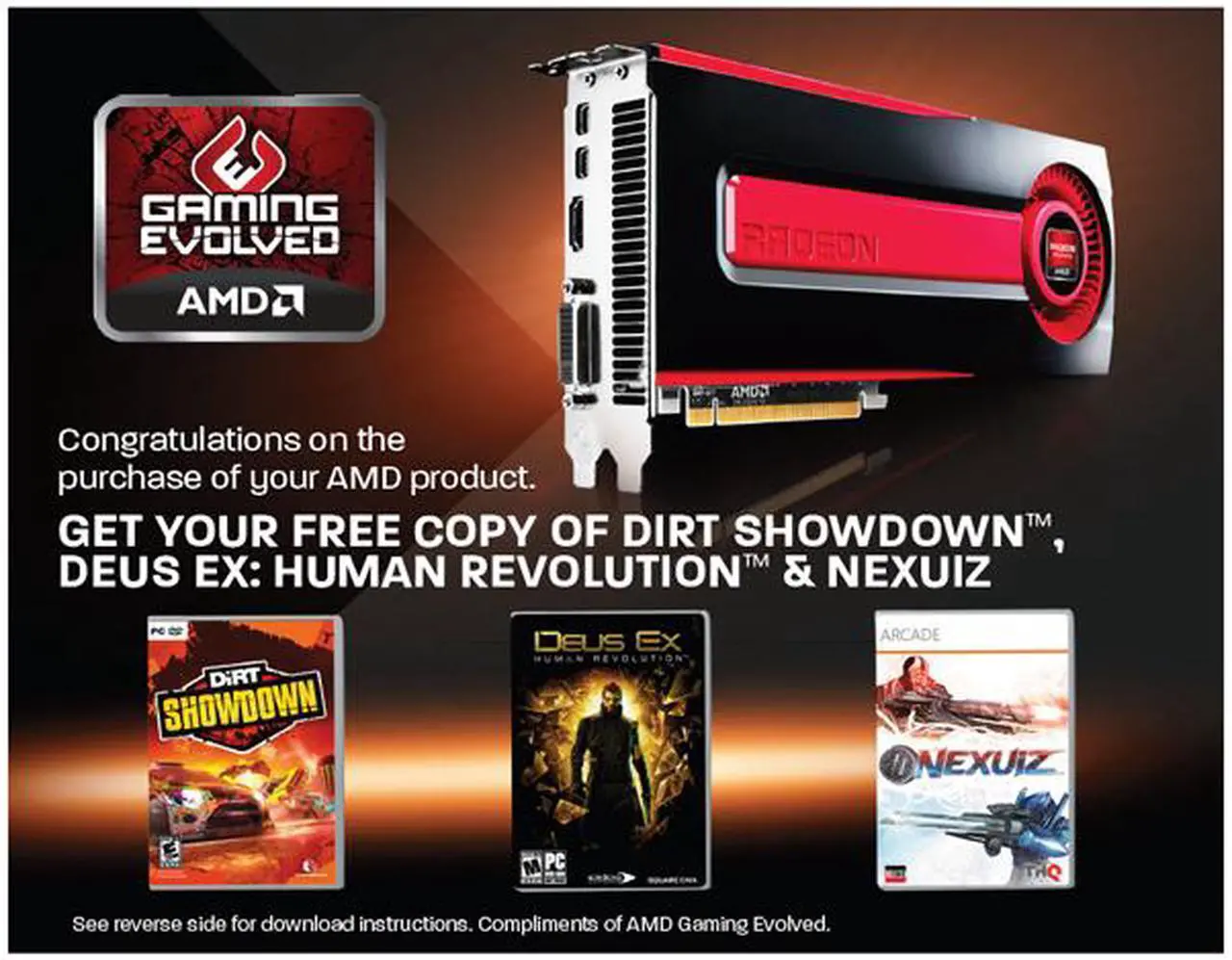 AMD Gift - AMD Gaming Evolved Three For Free Coupon - Newegg.com