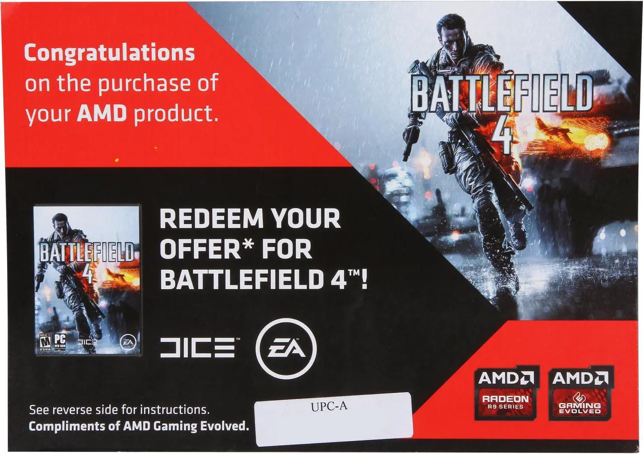 AMD Gift - Battlefield 4 Gam Voucher - Newegg.com
