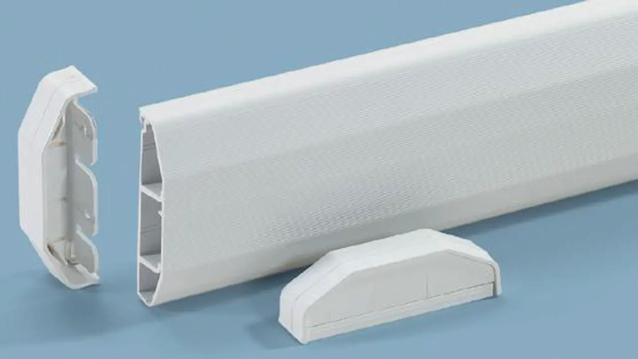 Wiremold C900 Cablemate Chair Rail Channel With 2 End Caps - Newegg.com