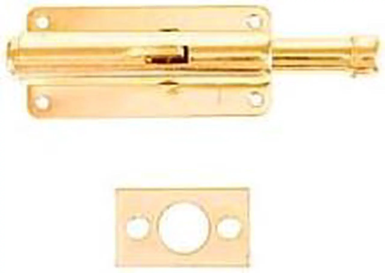 Stanley Hardware 757050 4" Satin Brass Foot Bolts - Newegg.com