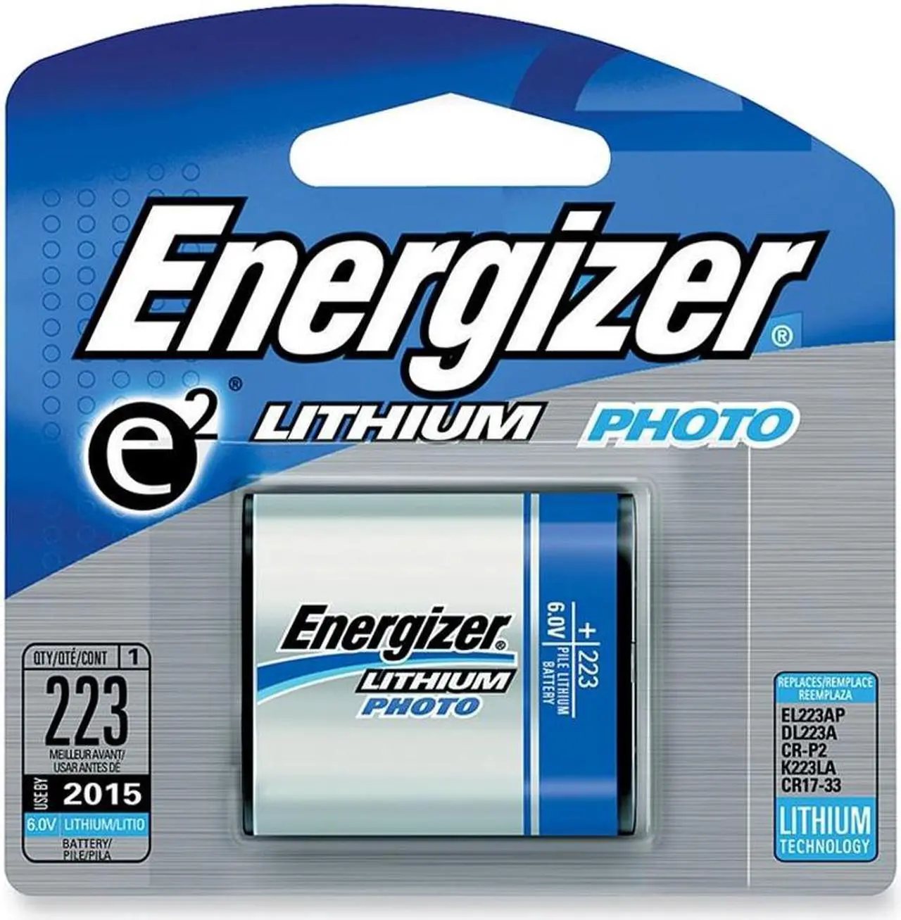 ENERGIZER e2 Lithium 223 EL223APBP 1300mAh 6V Battery, 1-pack - Newegg.com