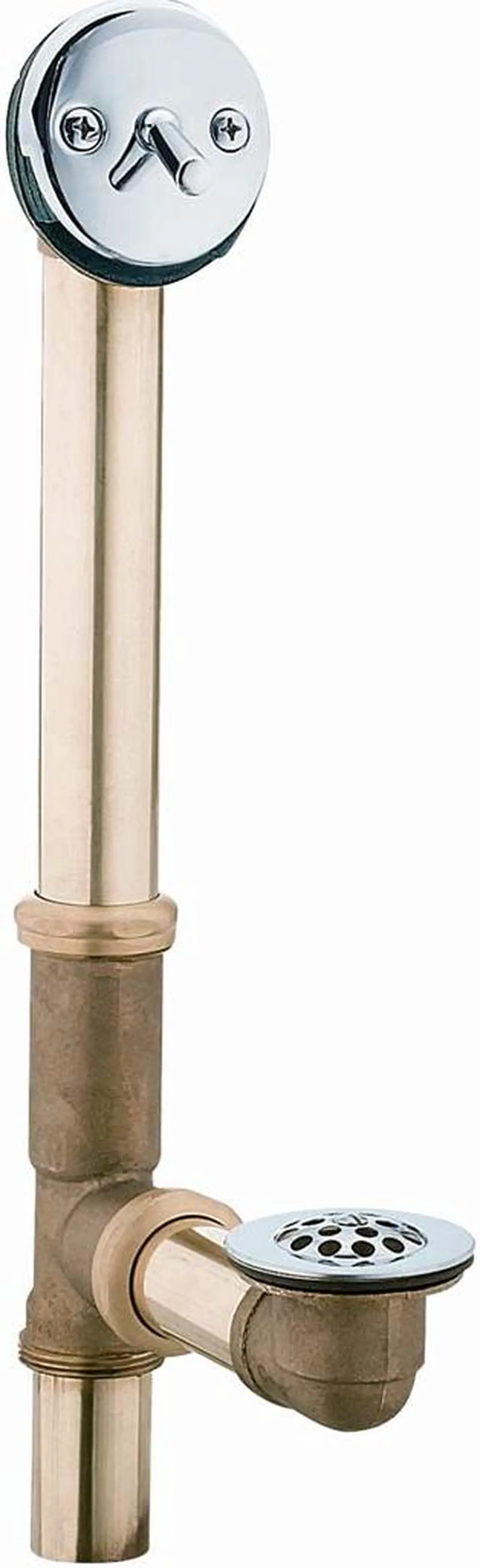 Moen 90410 Brass & Chrome Bath Overflow & Waste Assembly - Newegg.com