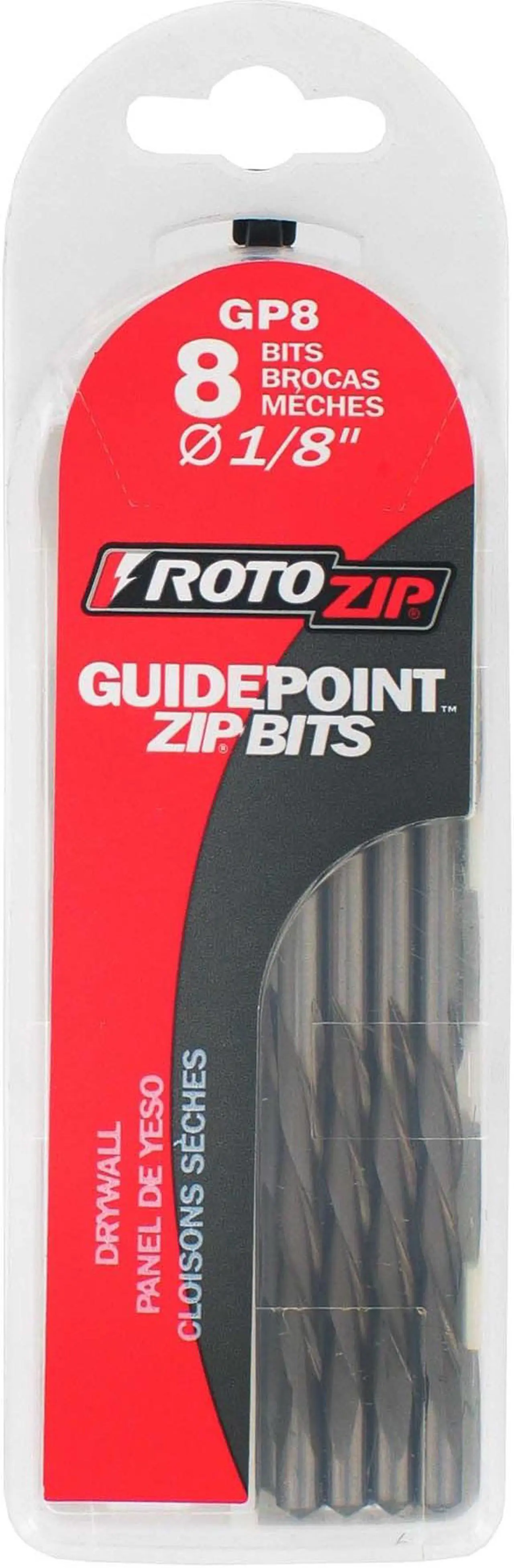Rotozip GP8 8 Count 1/8" Guidepoint™ Zip® Bits - Newegg.com