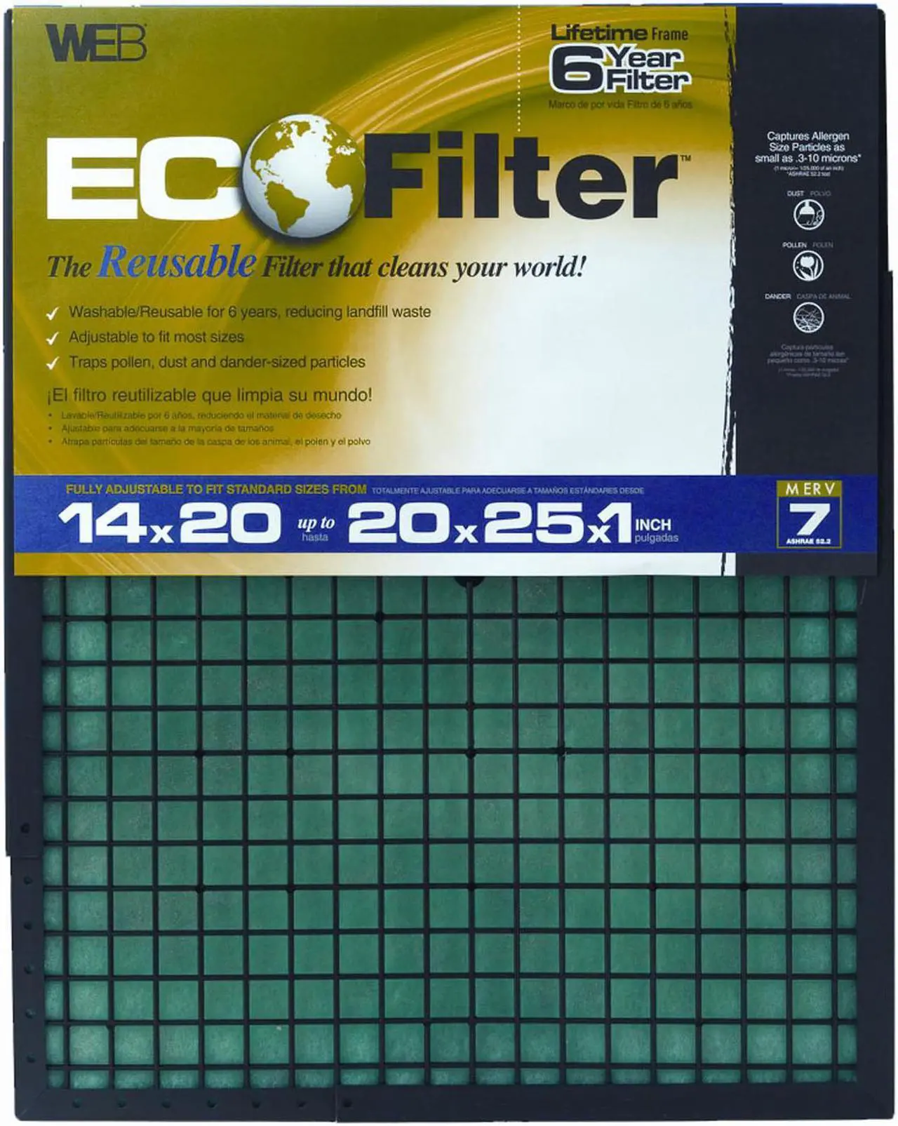Web Products WECO EcoFilter™ Reusable Air Filter - Newegg.com