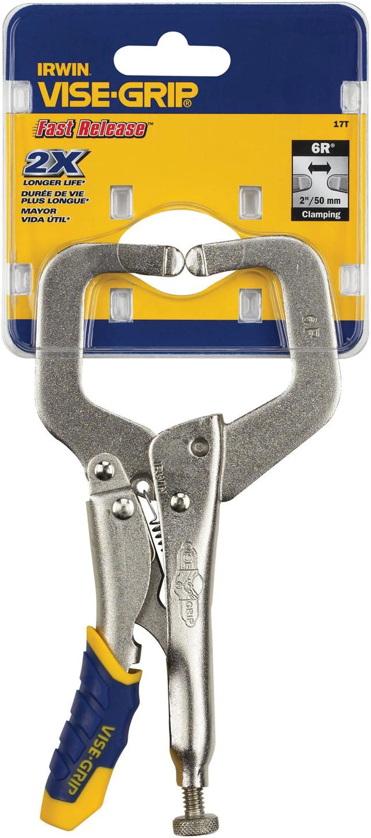 Irwin Vise Grip 17T 6" Fast Release™ Locking C-Clamps With Regular Tips ...