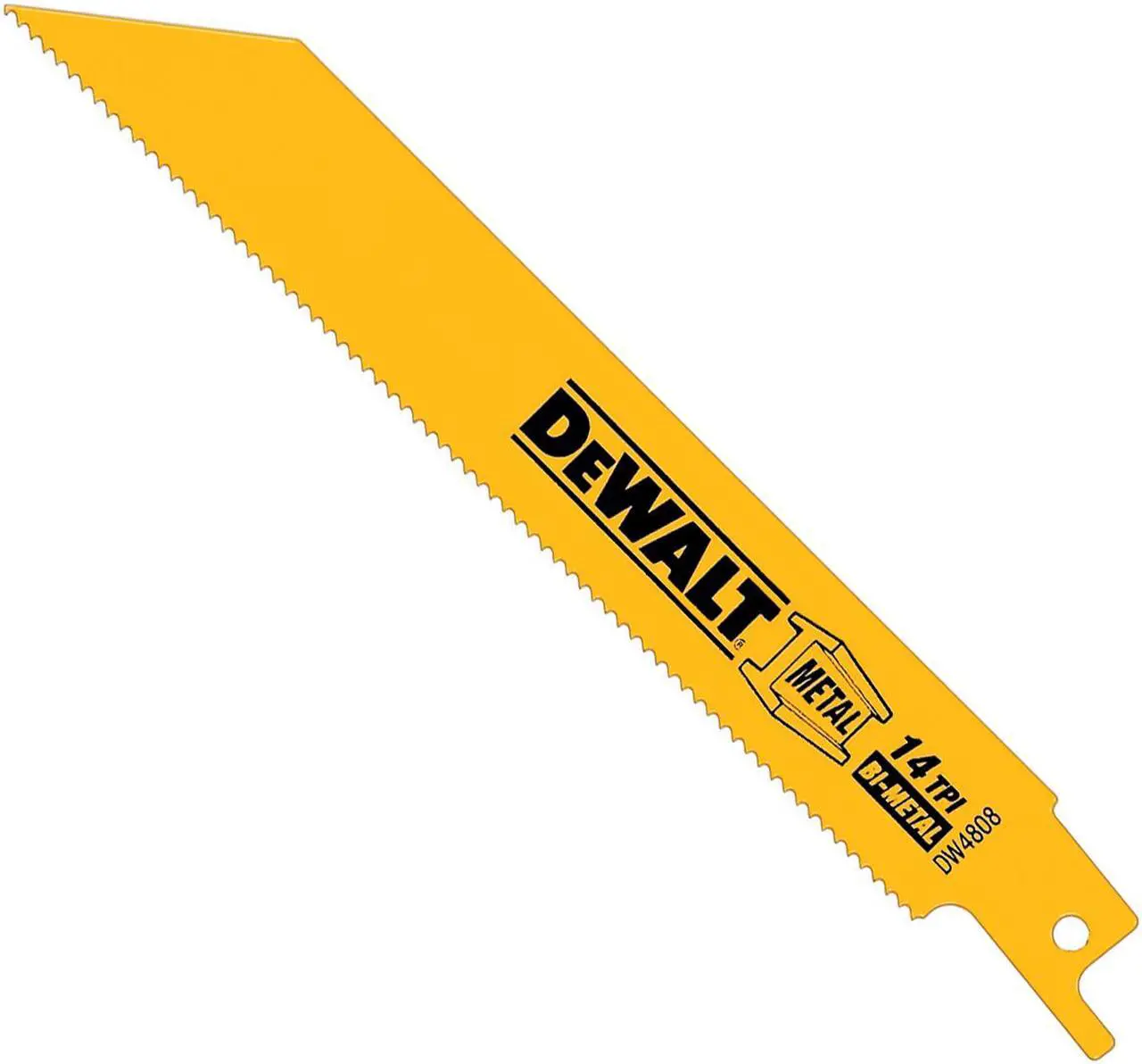 Dewalt DW4808 5 Pack 6" 14 TPI Metal Cutting Reciprocating Saw Blades ...