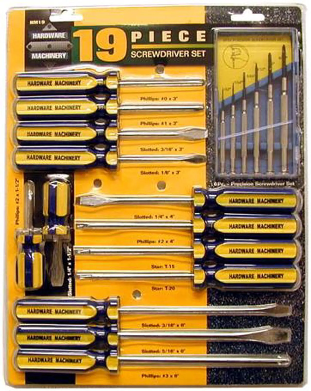 GREAT NECK SAW 19 Piece Hardware Machinery Screwdriver Set - Newegg.com