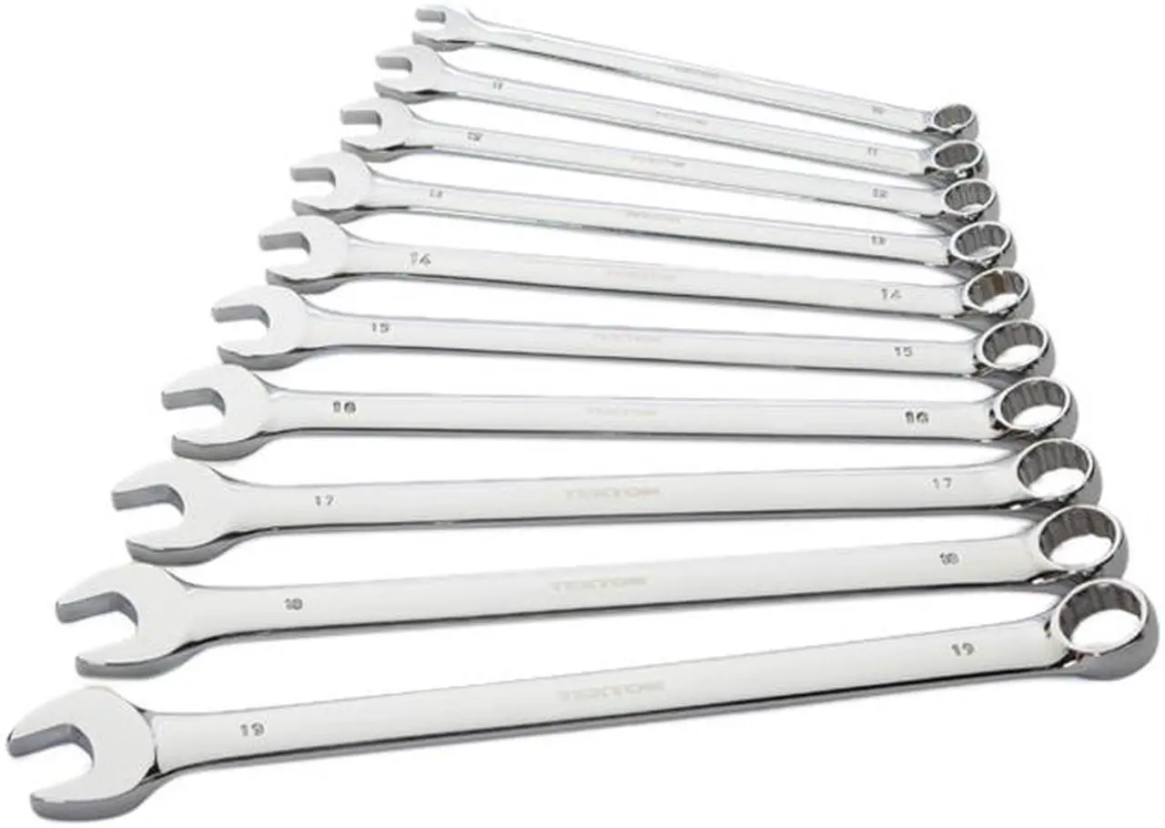 TEKTON 1923 10-pc. Extra Long Combination Wrench Set (Metric) - Newegg.com