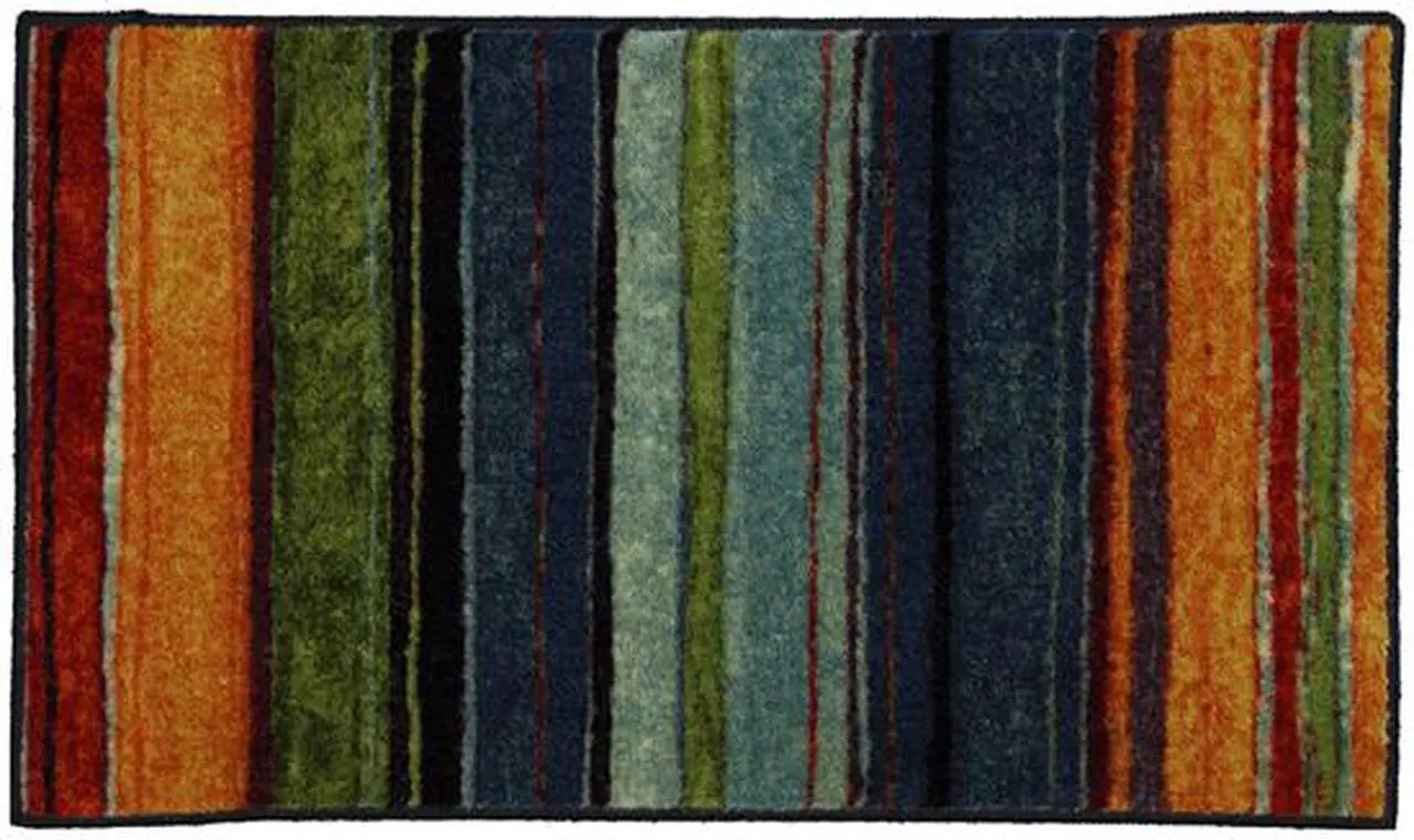 Mohawk Home New Wave Rainbow Multi Rug Blue Grey 21"X34" 10474 416 ...