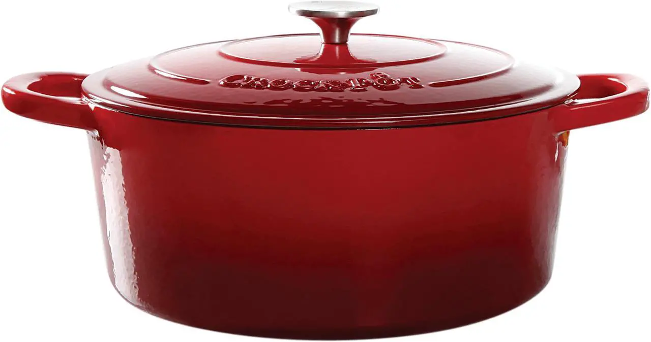 Crock Pot Artisan 7QT Oval Dutch Oven, Red - Newegg.com