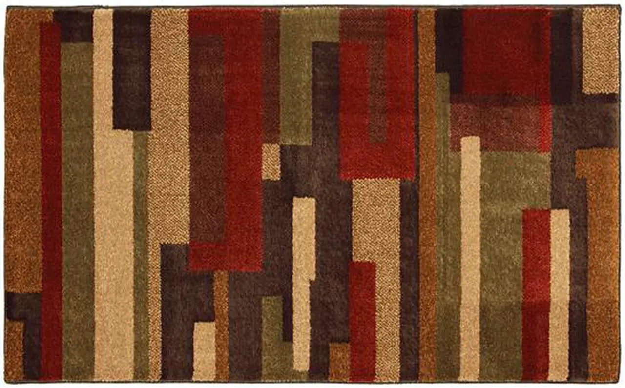 Mohawk Home Newbern Ascot Lt Dark Brown Rug Brown 50" x 30" x 0.394 ...