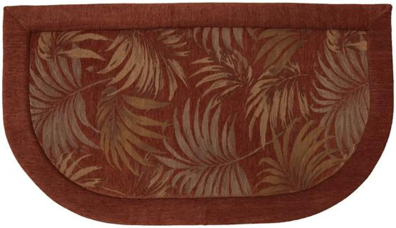 Mohawk Home Imports Tossed Palm Memory Foam Kitchen Slice Rug Red 36" x ...
