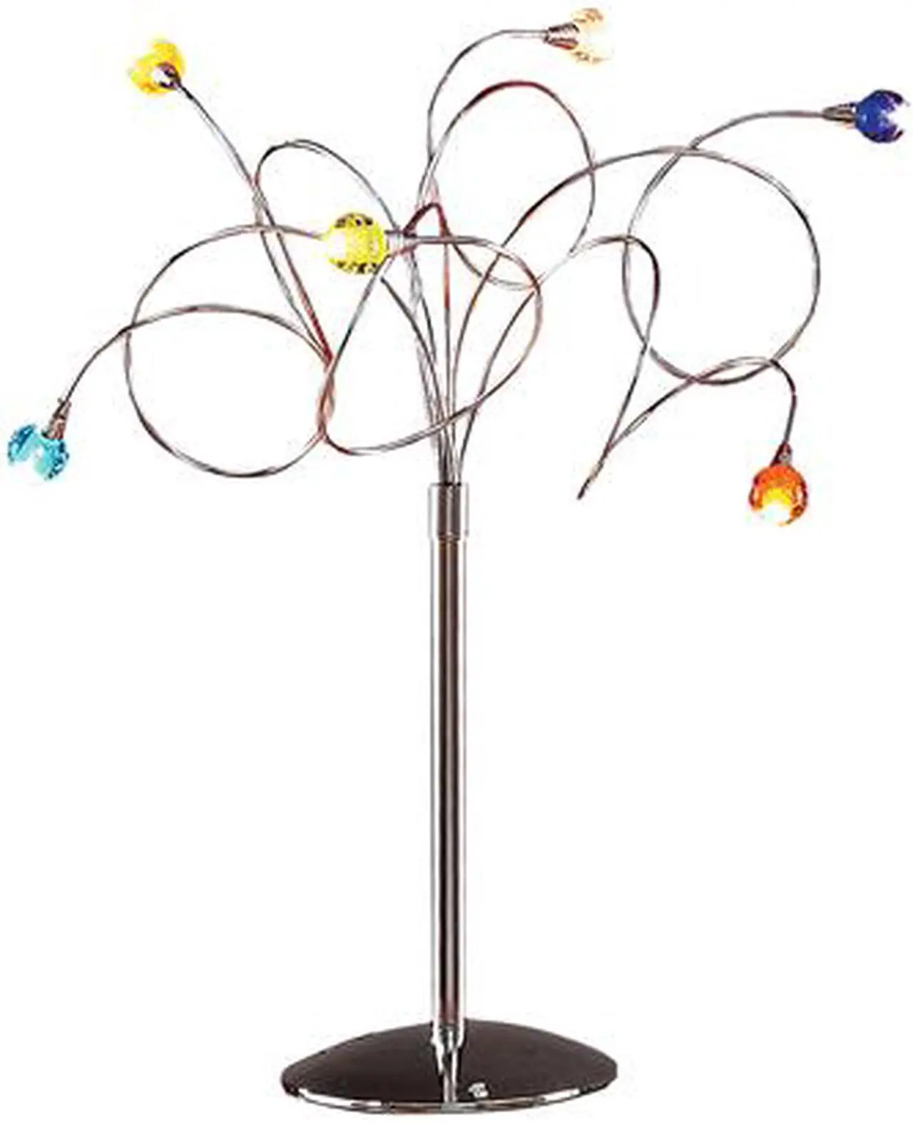 LumiSource Firefly Table Lamp Chrome / Multi color Sconces - Newegg.com