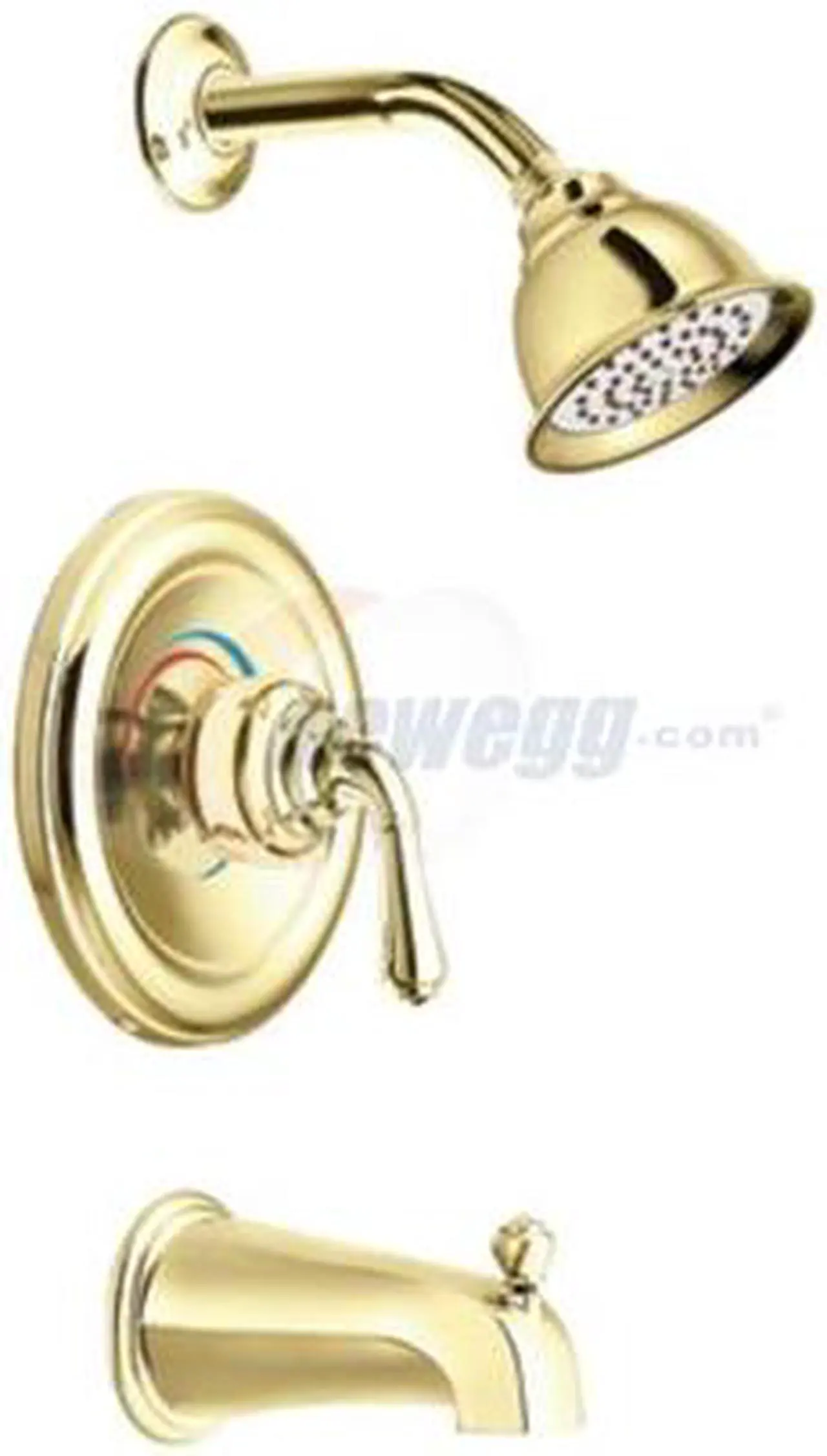 MOEN T3129P Monticello Polished brass Moentrol tub/shower - Newegg.com