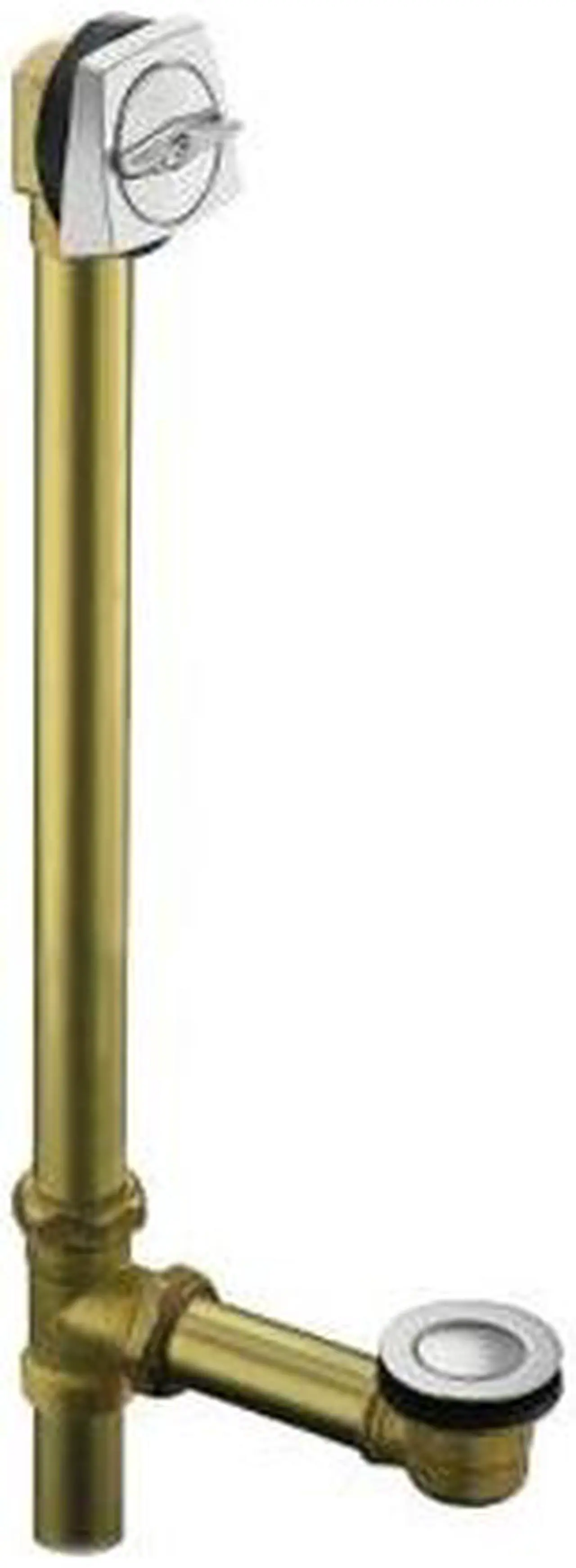 KOHLER K-7163-PB Clearflo 1-1/2" Adjustable Pop-up Drain for Greek Bath ...