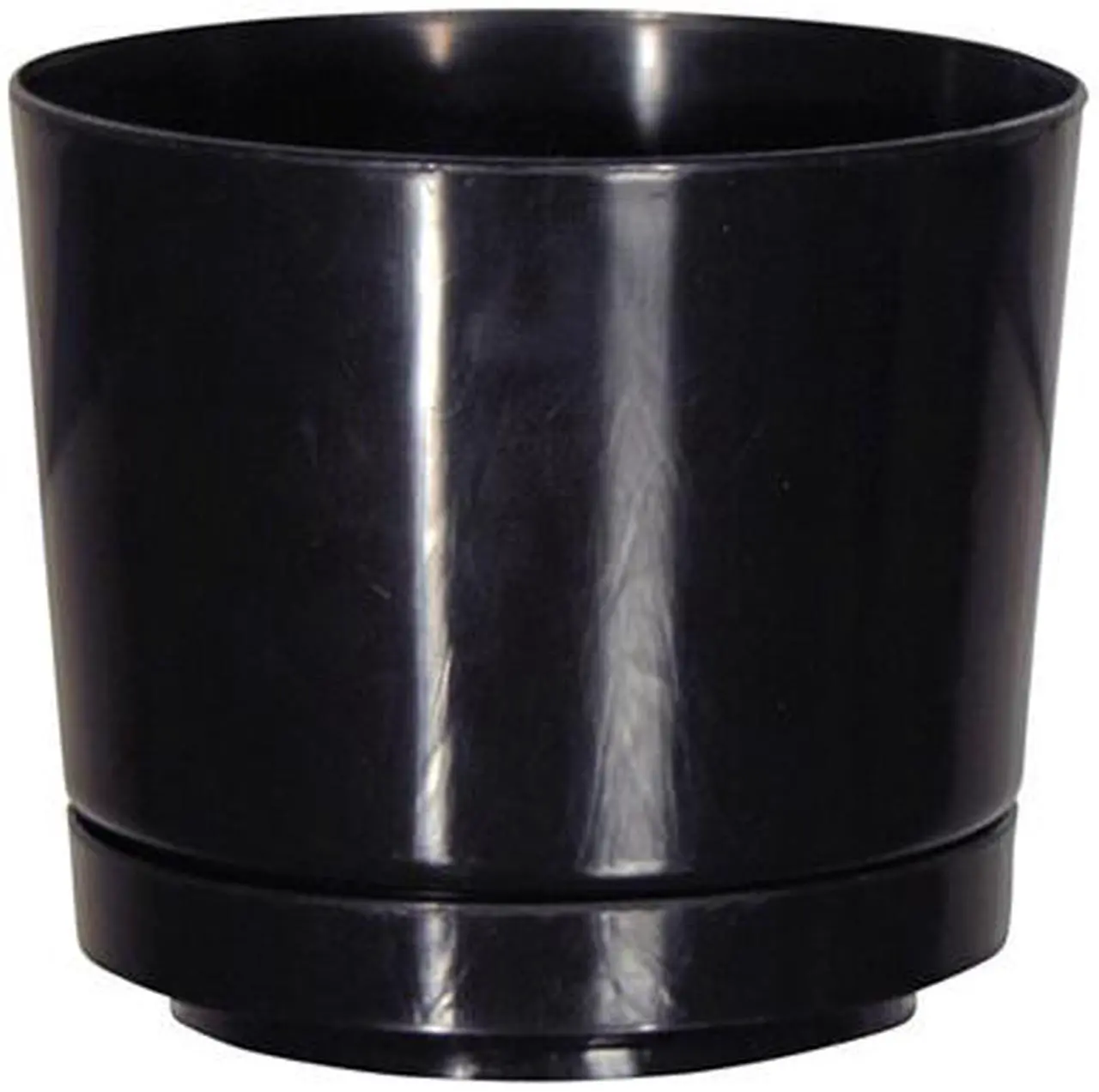 Dynamic Design 6" Black Hi-Gloss Finish Planters Full Depth - Newegg.com