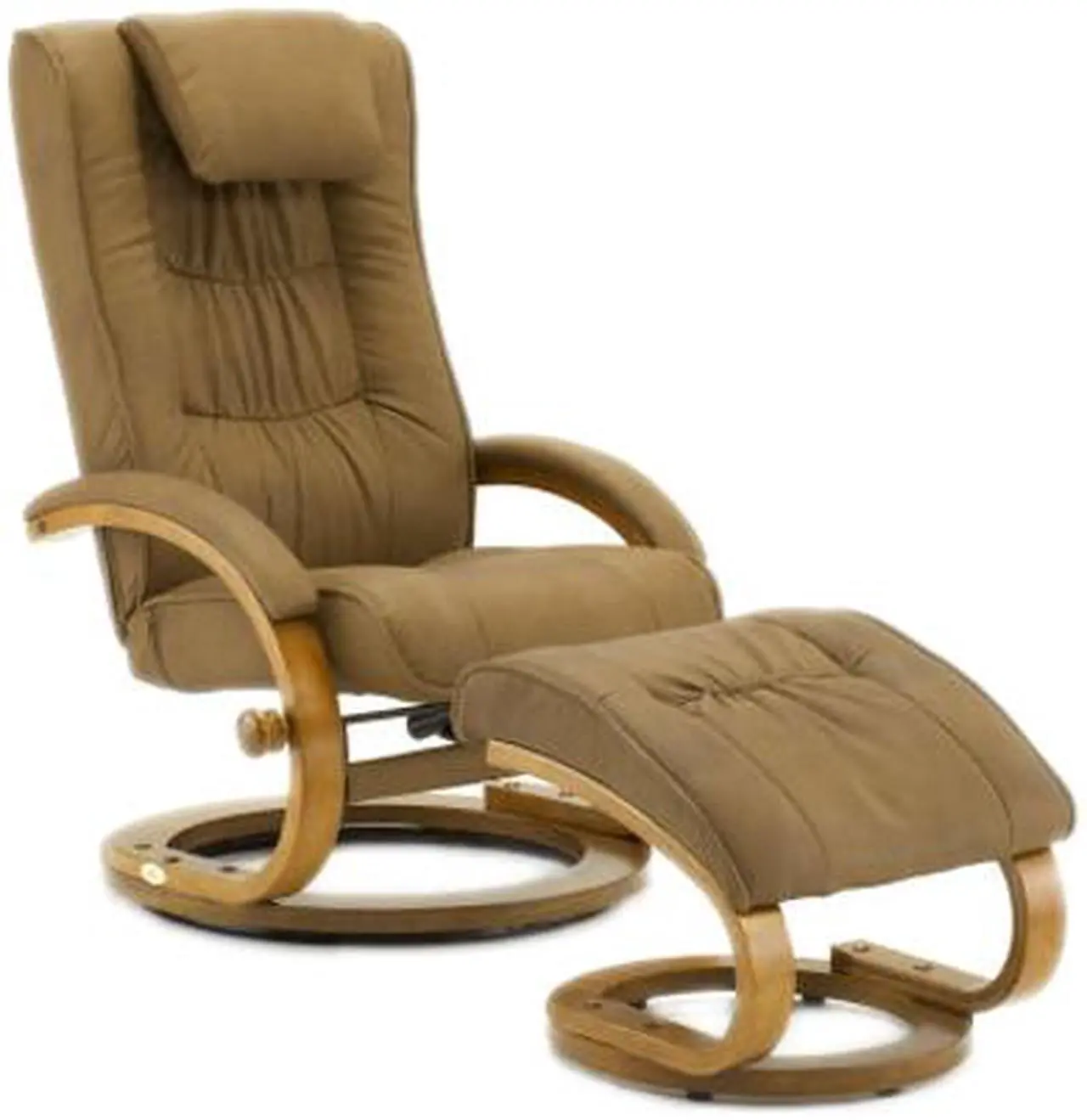 Mac Motion Chairs Saddle Brown Nubuck Bonded Leather Swivel, Recliner ...