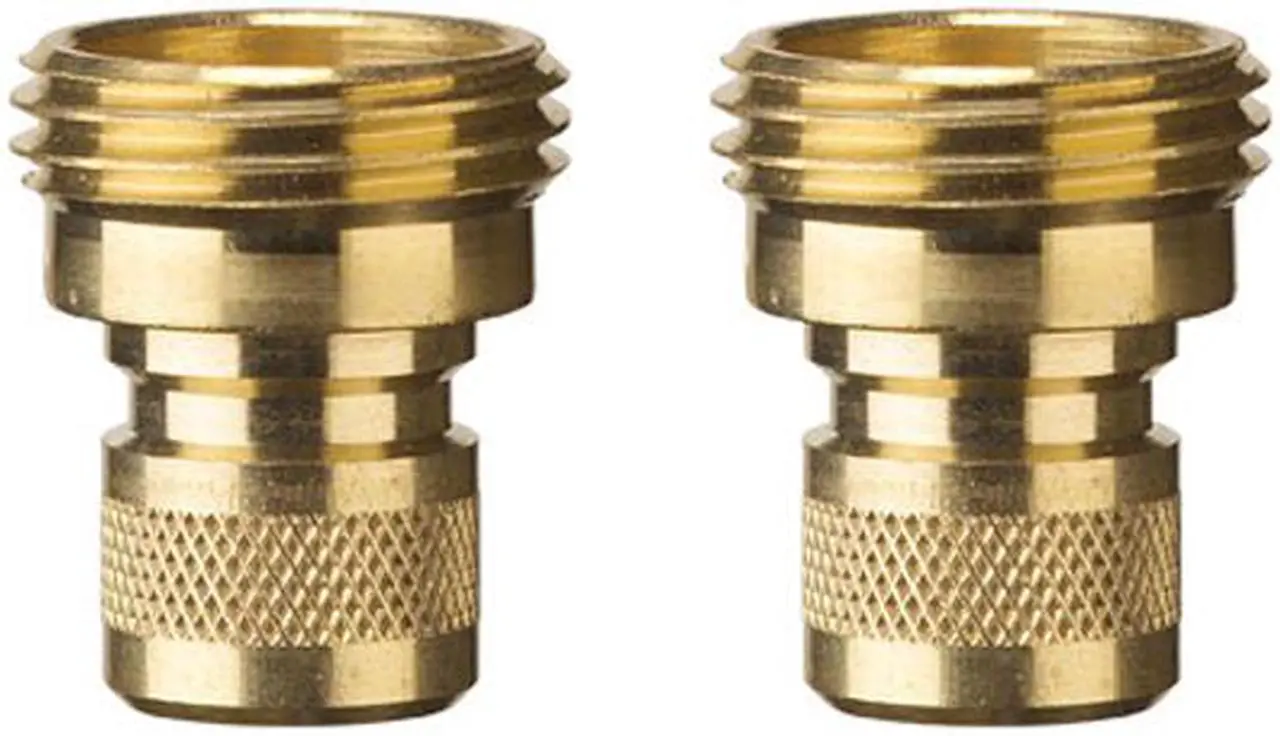 Nelson 50335 Brass Male Quick Connectors 2 Pack - Newegg.com