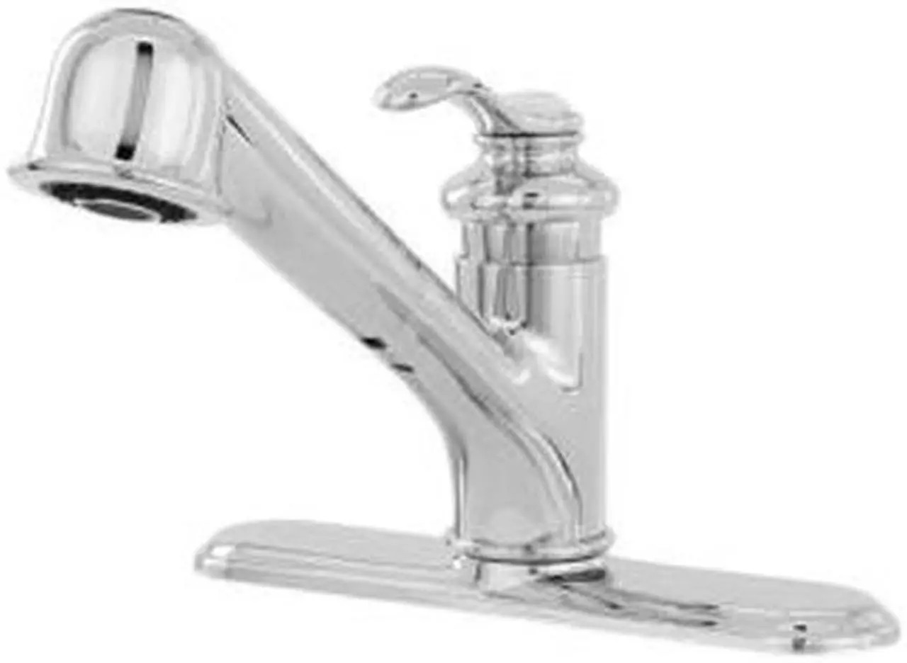 KOHLER K-12177-CP Fairfax Single-control Pullout Kitchen Sink Faucet Polished Chrome - Newegg.com