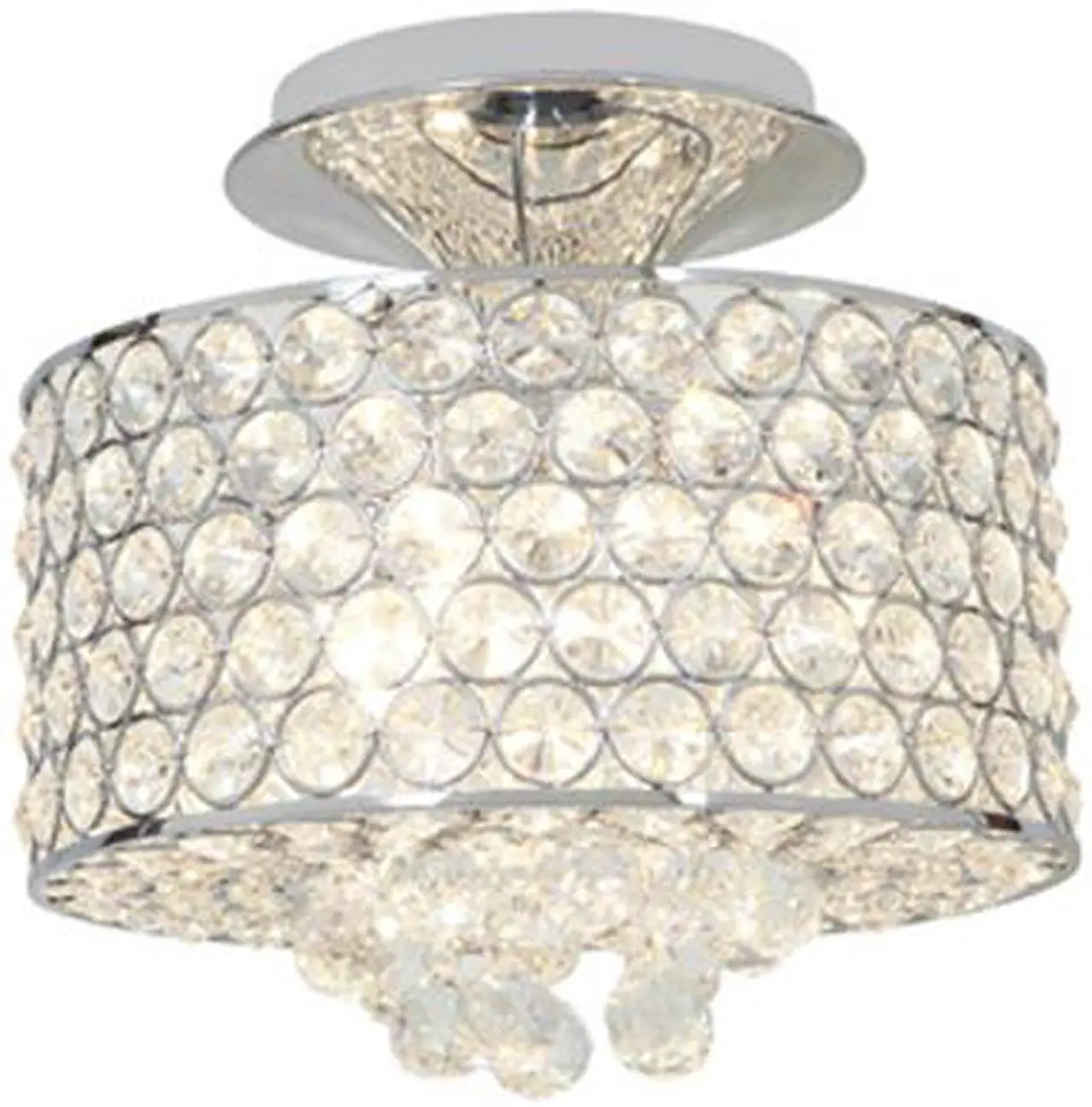 Access Lighting Kristal 4 Light Chrome Finish w/ Crystal Accents Glass ...
