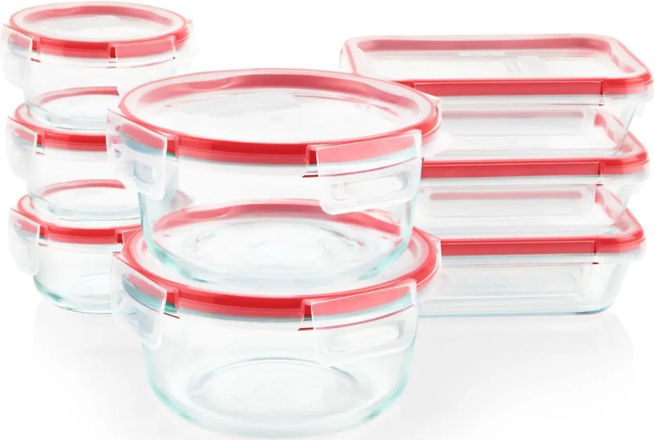 Pyrex Freshlock 16-piece Glass Storage Set - Newegg.com
