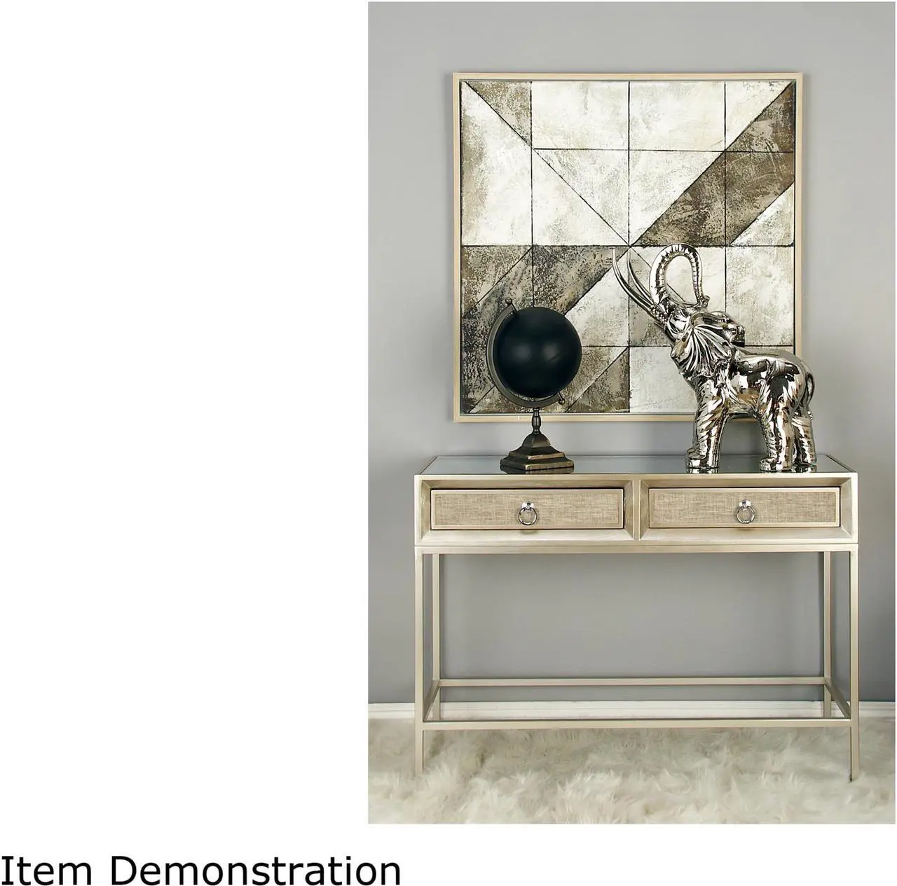 Metal / Wood / Mirror Console Table, Set of 3, 45"W, 32"H - Newegg.com