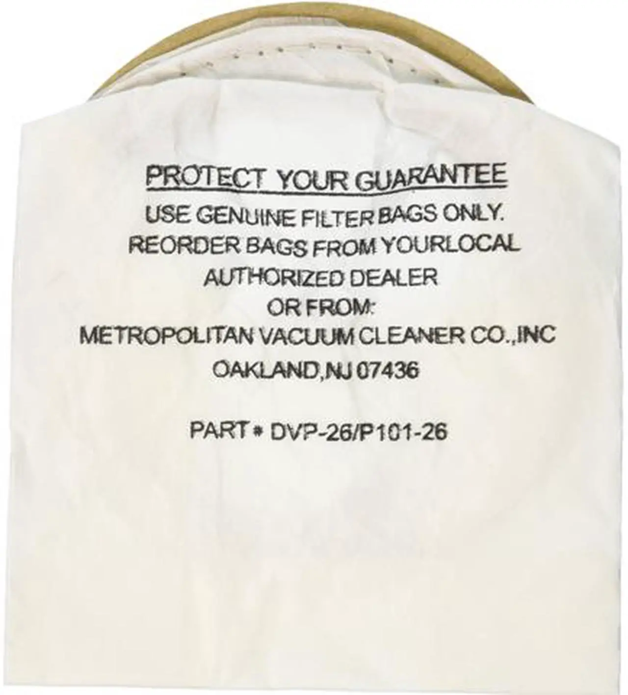 METRO DataVac Disposable Paper Bags for MDV-1 Series Vacuums (5-Pack ...