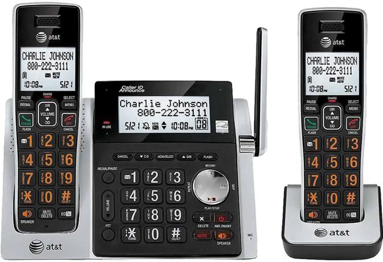 At&T Cl83213 Dect 6.0 Cordless Phone - Newegg.com