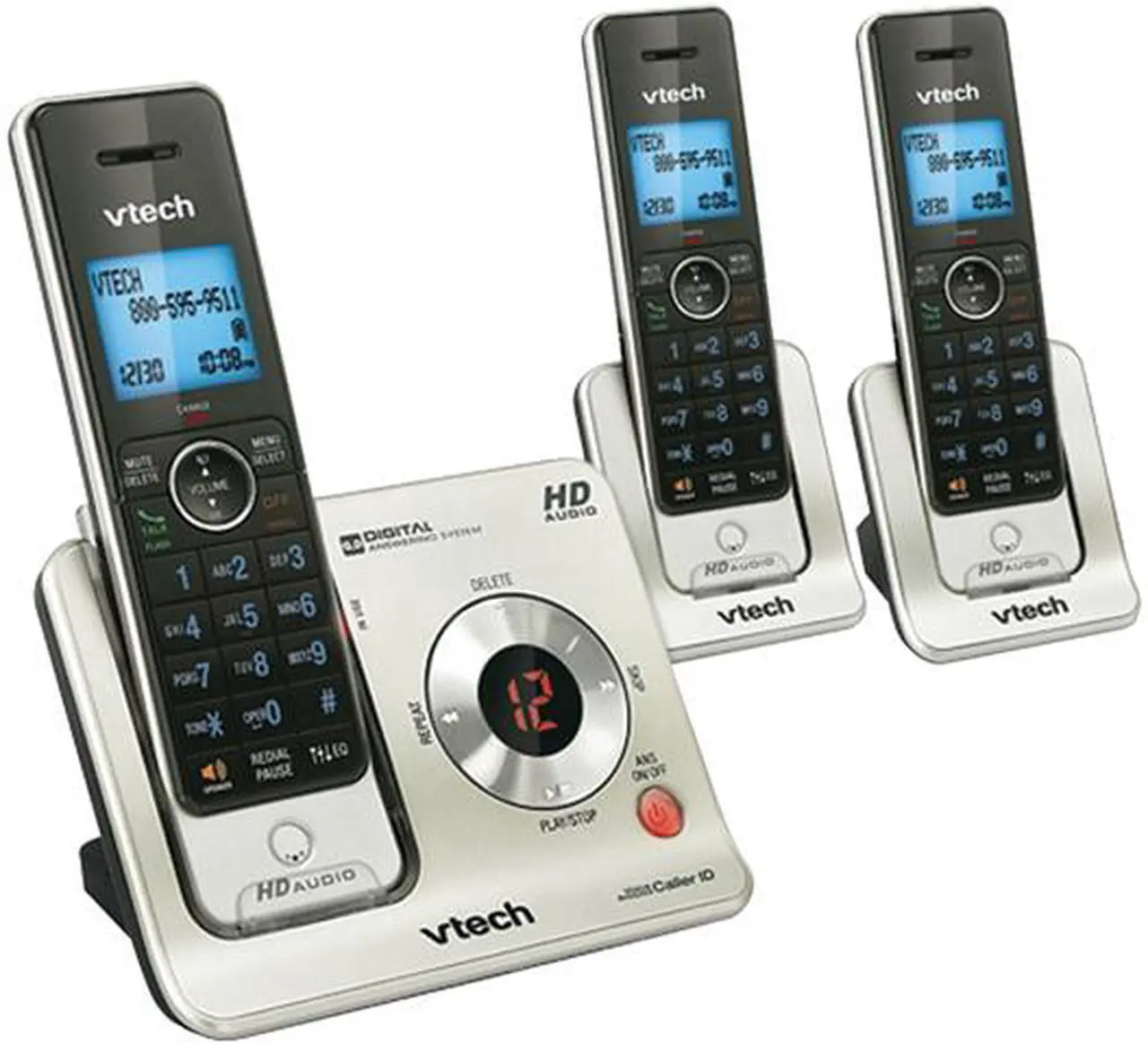 Vtech LS6425-3 Cordless Phone with Answering Machine - Newegg.com