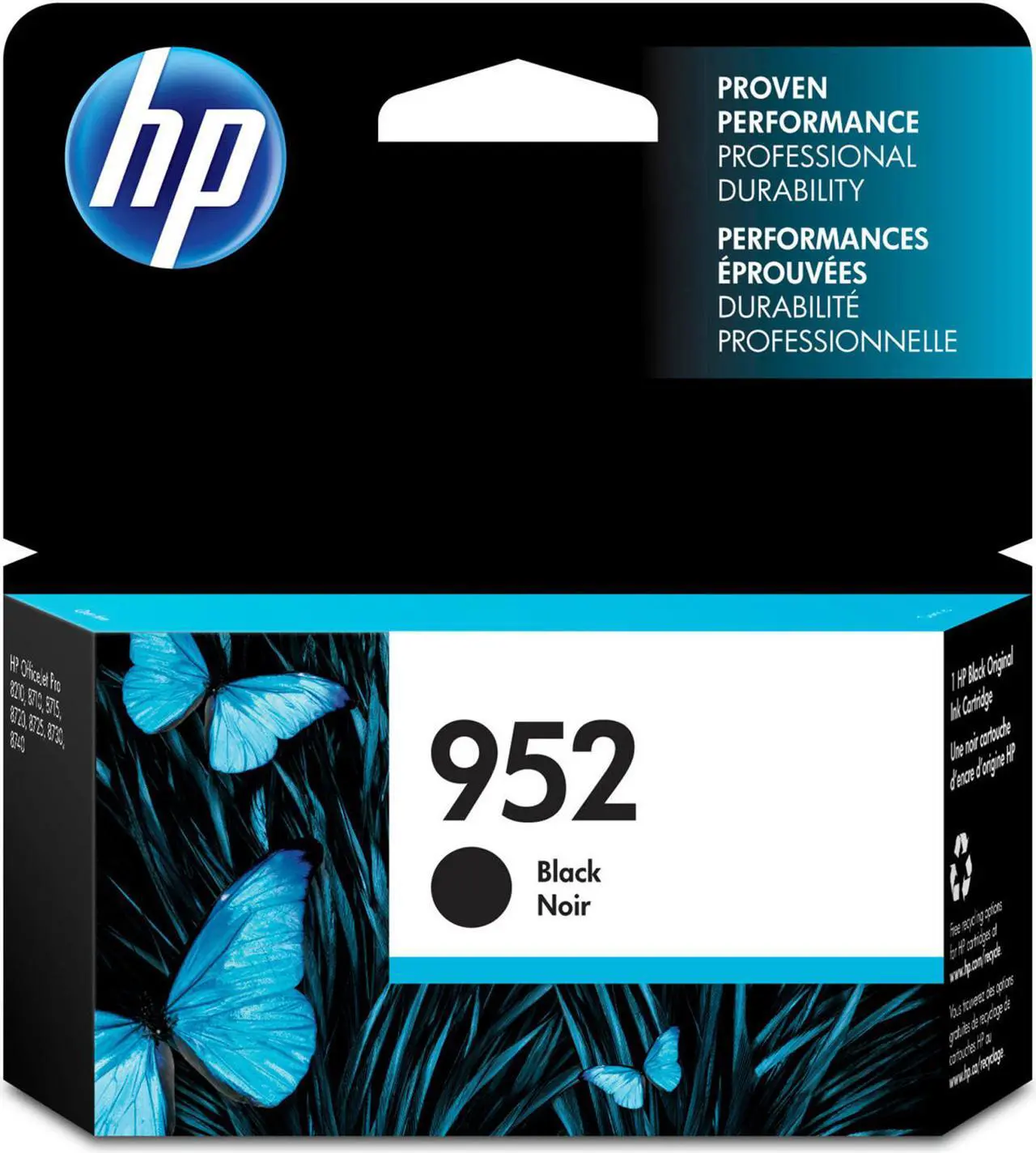 HP 952 Black Original Ink Cartridge, ~900 pages, F6U15AN#140 - Newegg.ca