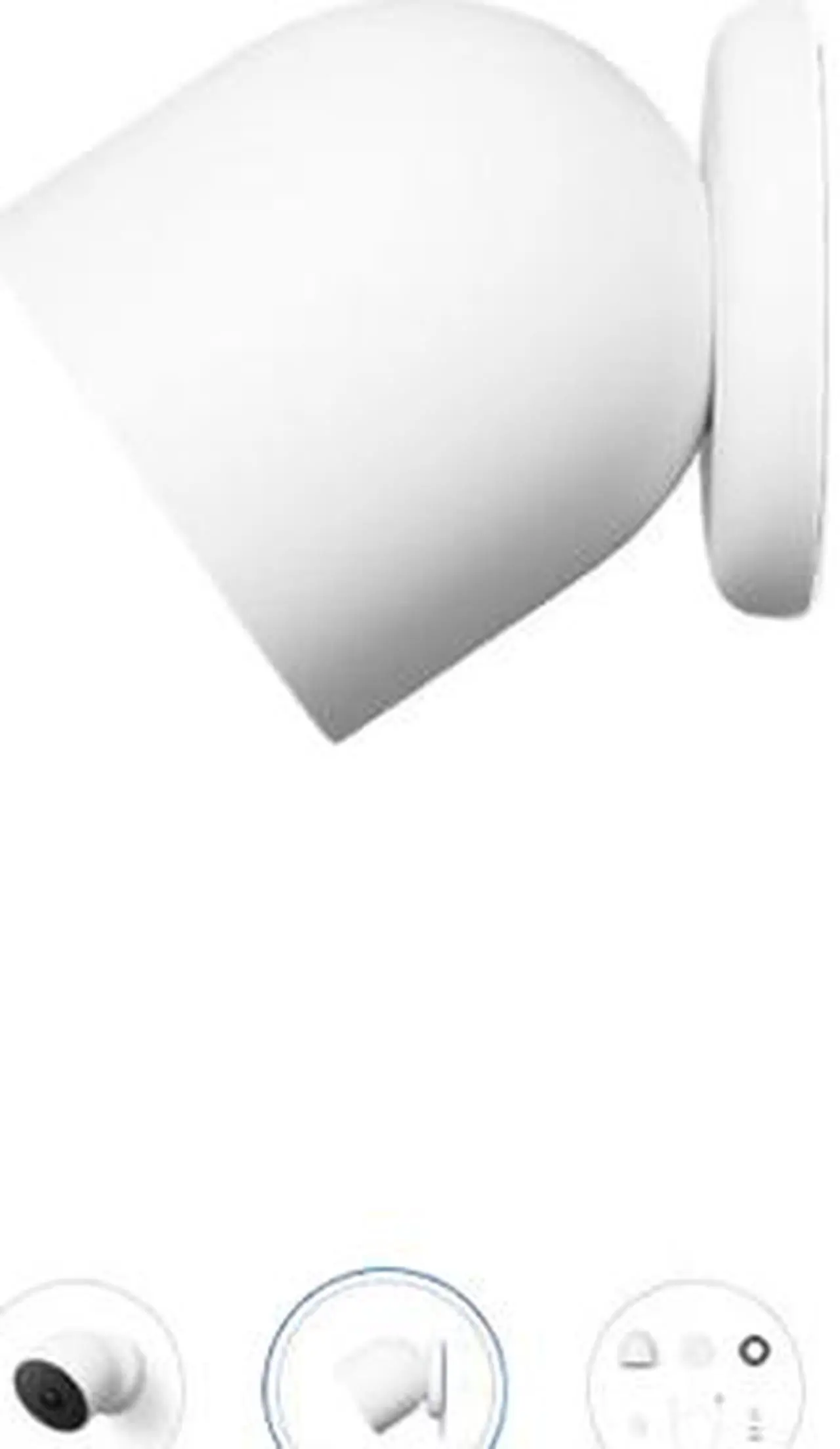 Google Nest GA01317-US Camera Battery Outdoor/Indoor 2-Way Talk IP54-Rated Dust & Water ...