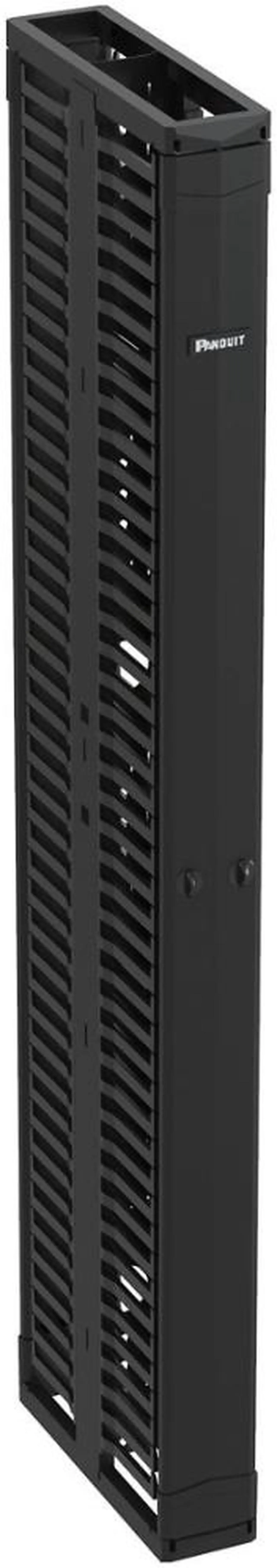 Panduit PR2V Vertical Dual Sided Manager - Black - 1 Pack - Steel ...