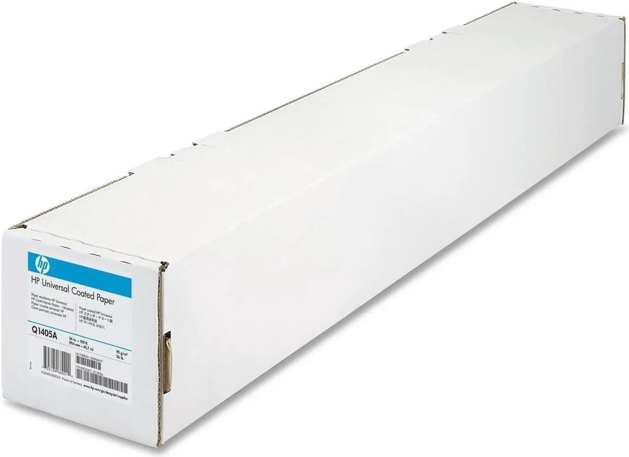 HP Q1405A Universal Coated Paper - 36" x 150' paper for HP designjets ...