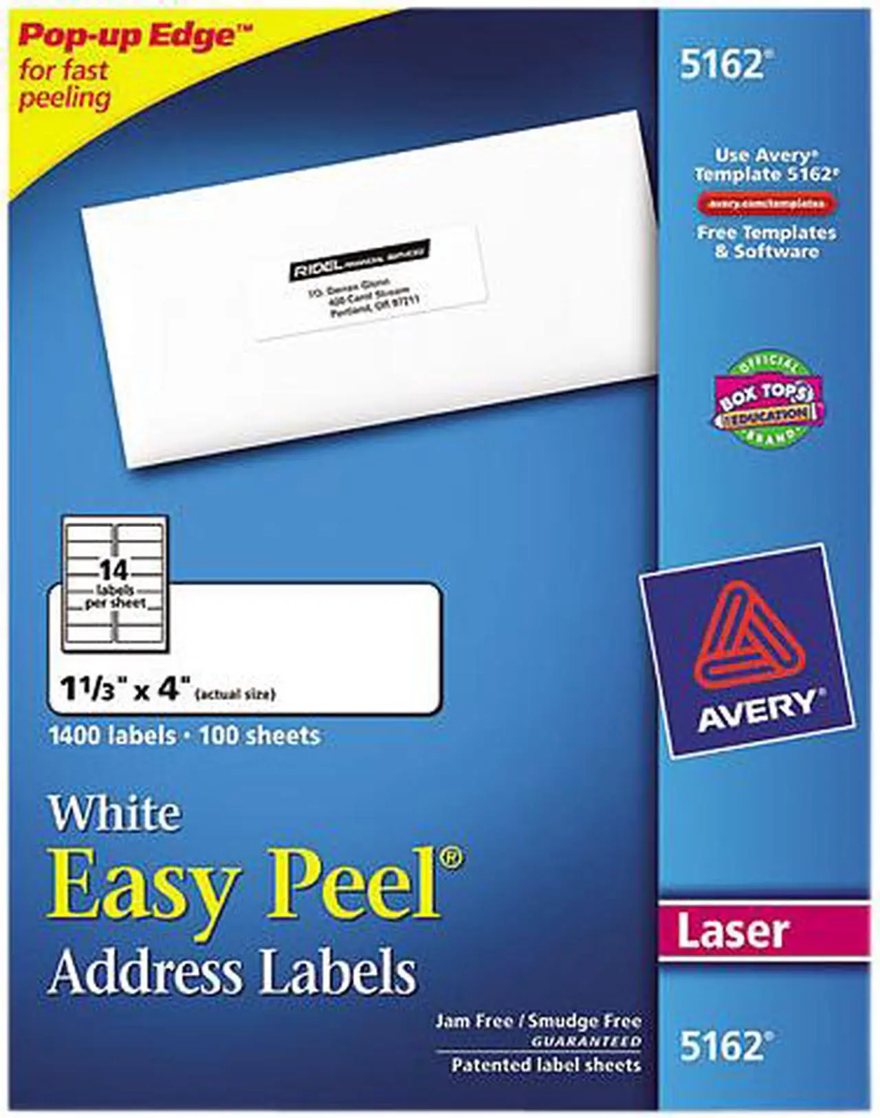 Avery Easy Peel Address Labels, Sure Feed Technology, Permanent ...