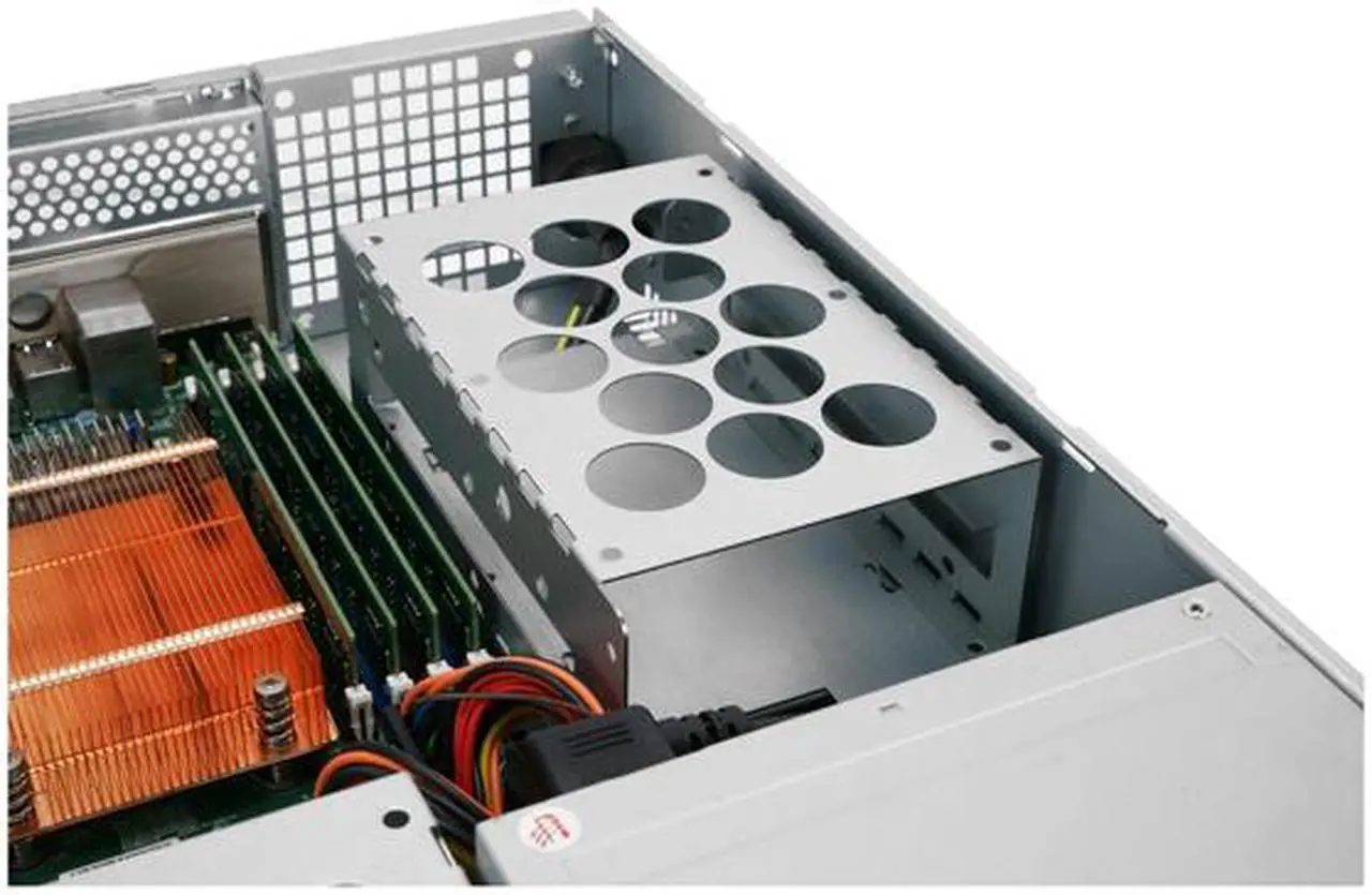 IN WIN IW-R200-02N Silver 2U Rackmount Open-Bay 2U Short Depth Server ...