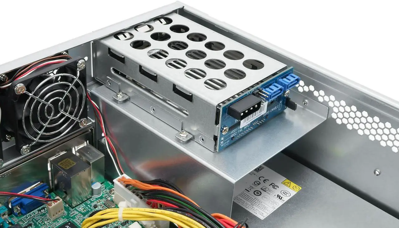 IN WIN Open Bay 3U Short Depth Server Chasis With 500W Power Supply ...